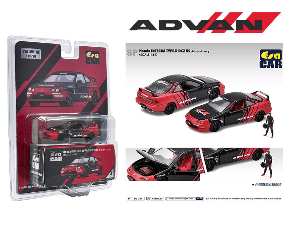Era Car 1:64 Honda Integra Type-R DC2 USDM – Advan Livery ...